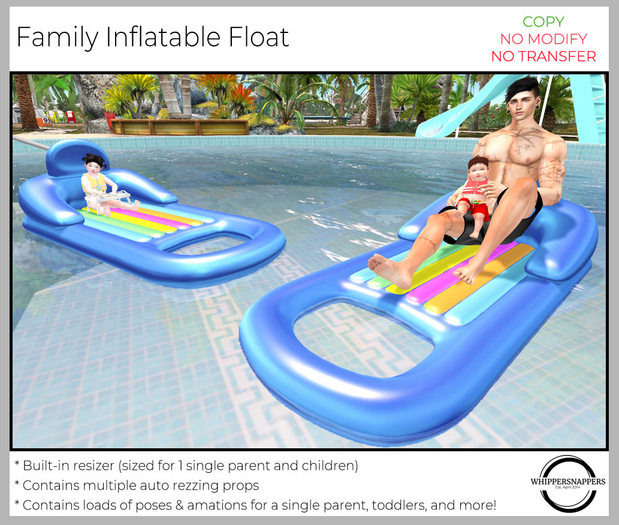 Second Life Marketplace - ! Whippersnappers ! - Family inflatable float